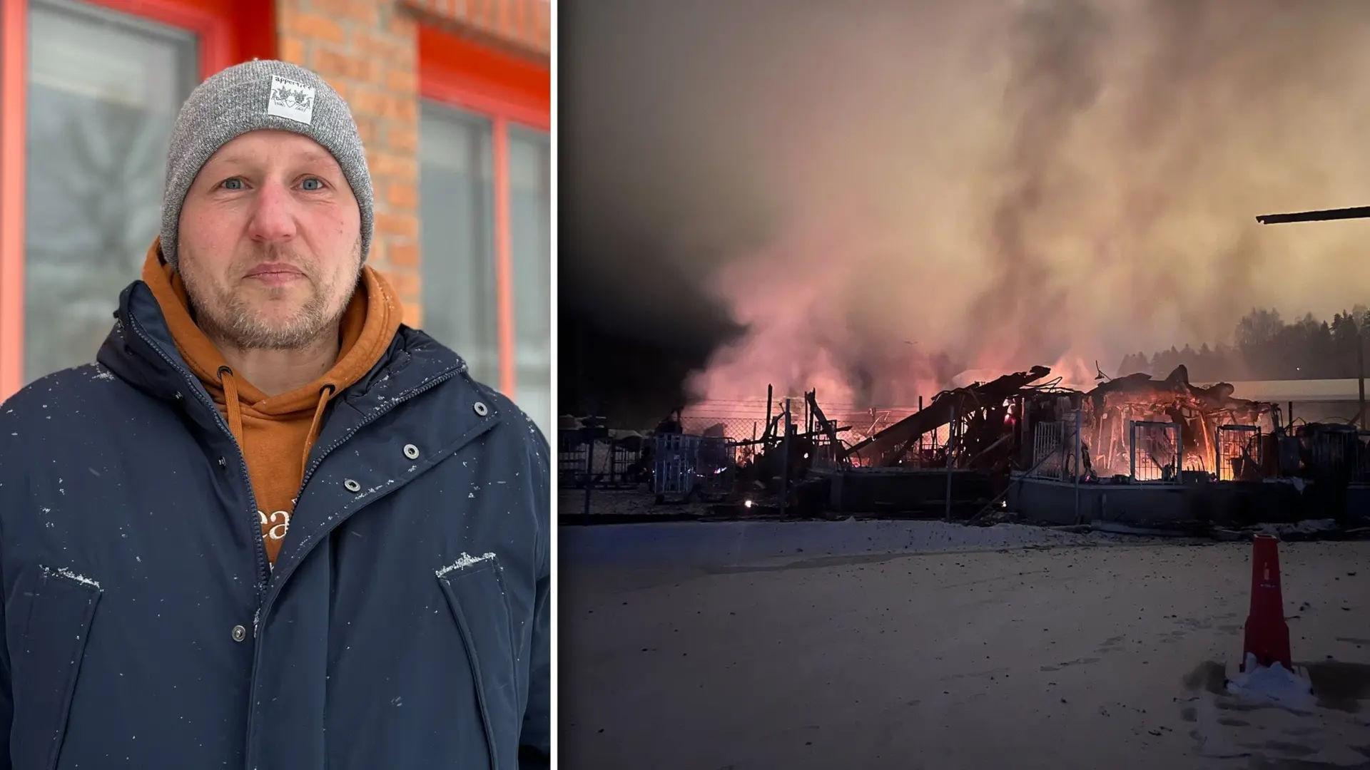 Stor förödelse på Blåberget: ”Alla lokaler har brunnit upp” | Sveriges ...