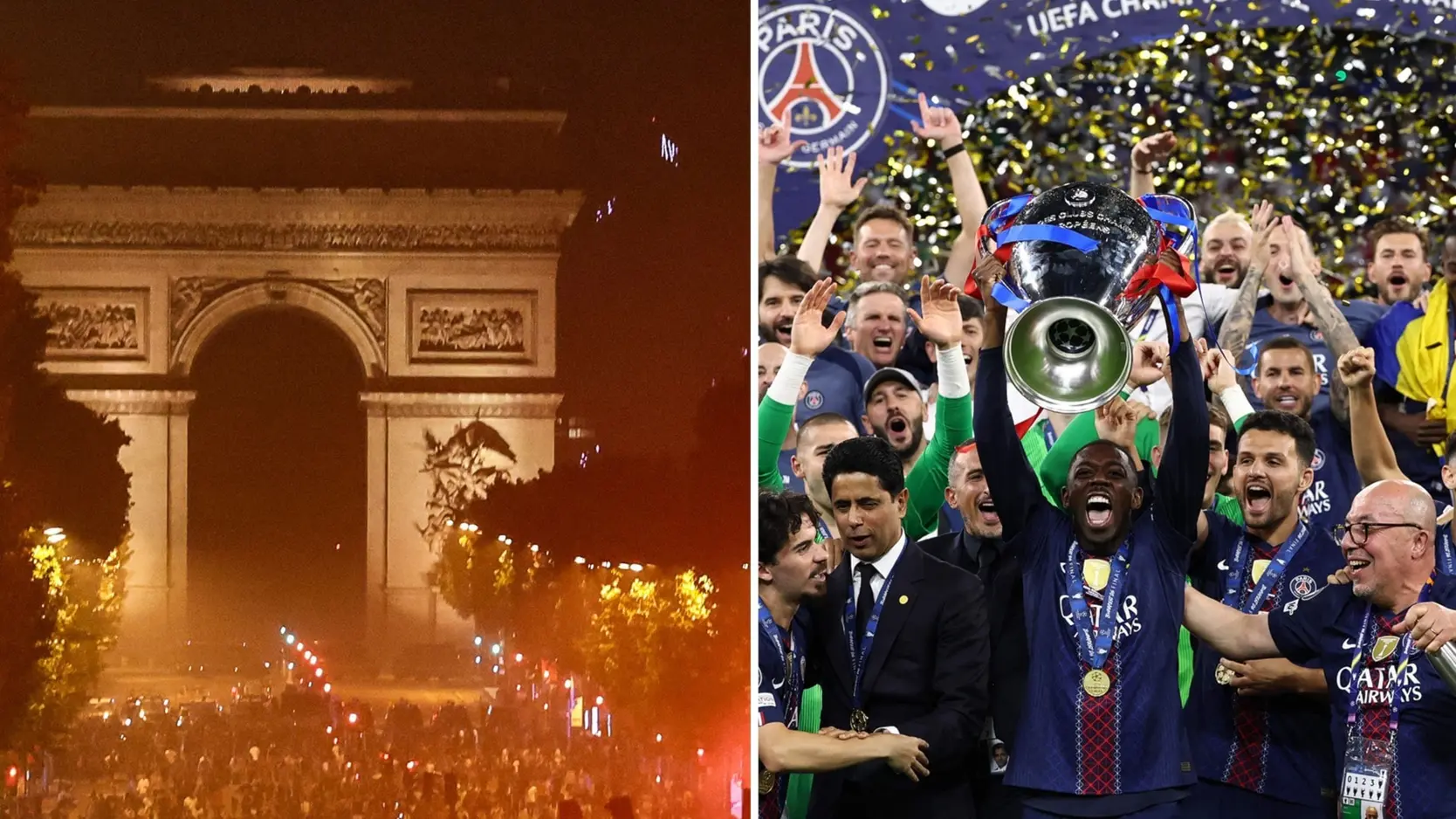Stökig natt i Paris efter Champions League-finalen | Sveriges Radio