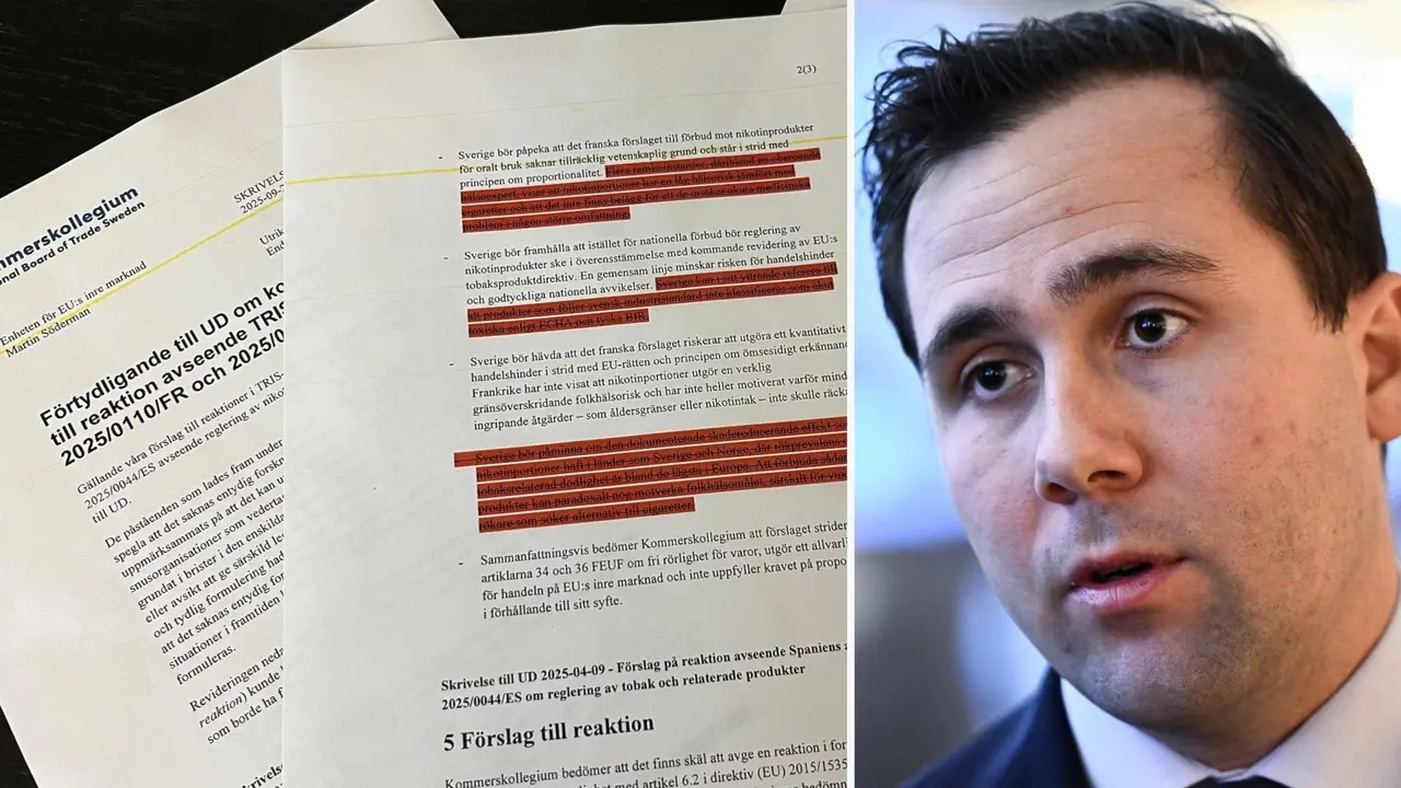 Regeringen la protest mot reglering av vitt snus | Sveriges Radio