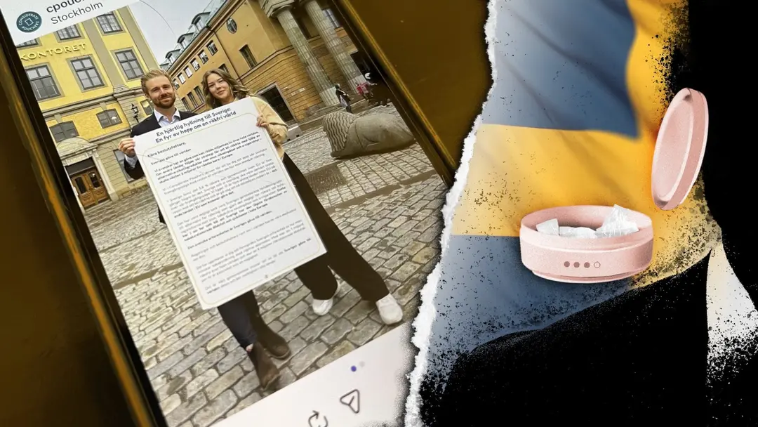 Skalberg Karlsson (M) poserade med kampanj för snus | Sveriges Radio
